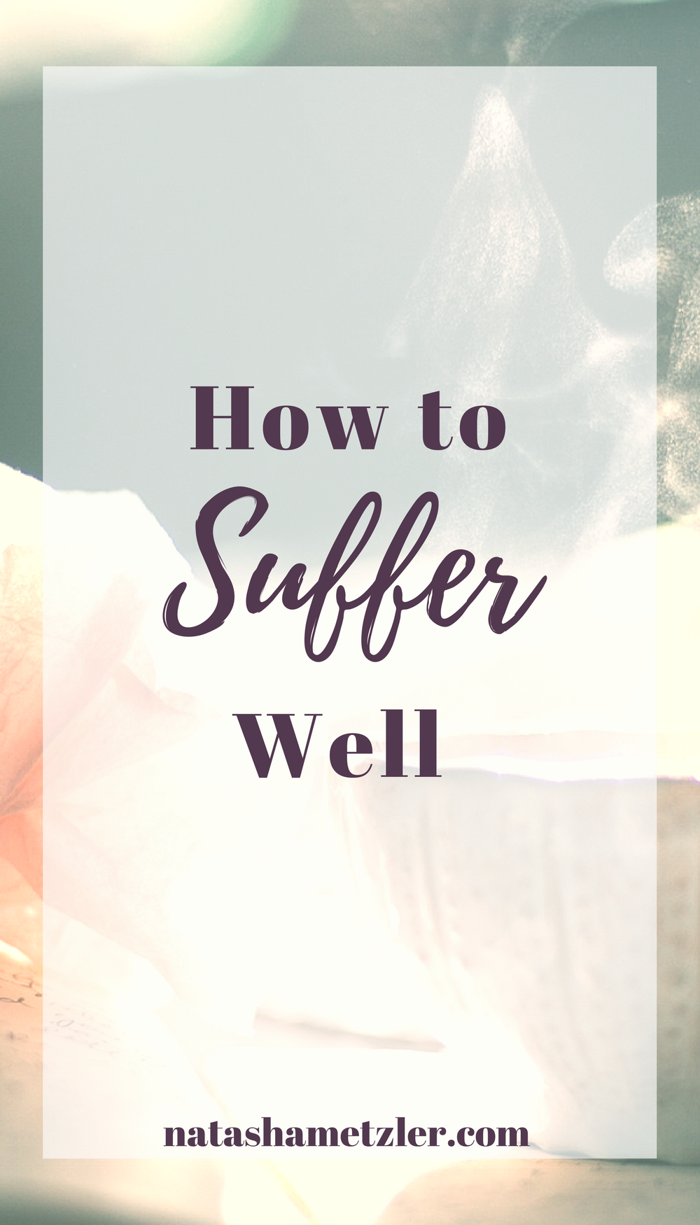 How to Suffer Well - Natasha Metzler